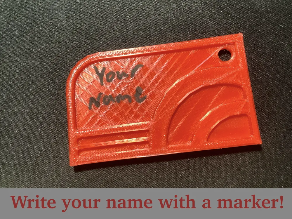 Name Tag - Free 3D Print Model - MakerWorld