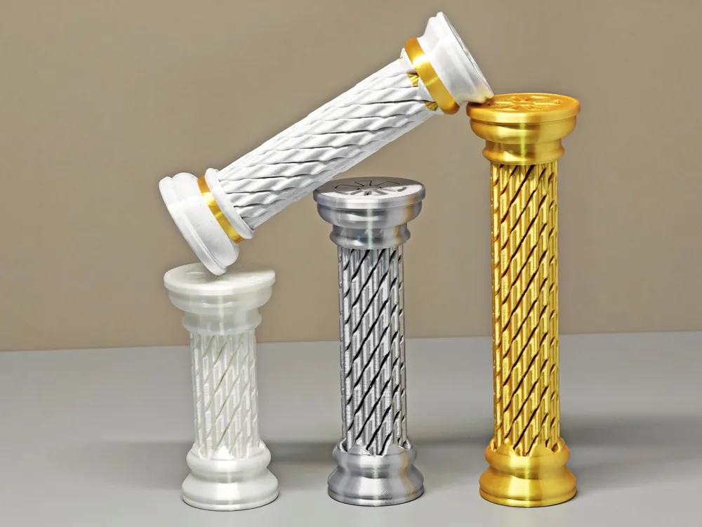 Repeatable Spiral Traversal Stone Pillar Print in Place Fidget Toy TD1 ...