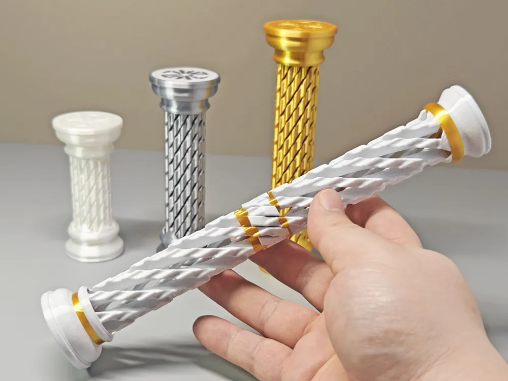 Repeatable Spiral Traversal Stone Pillar Print in Place Fidget Toy TD1 ...