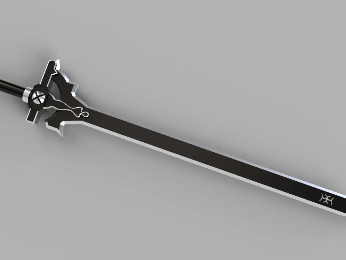 Sword Art Online Kirito Elucidator 1:1 - Free 3D Print Model - MakerWorld