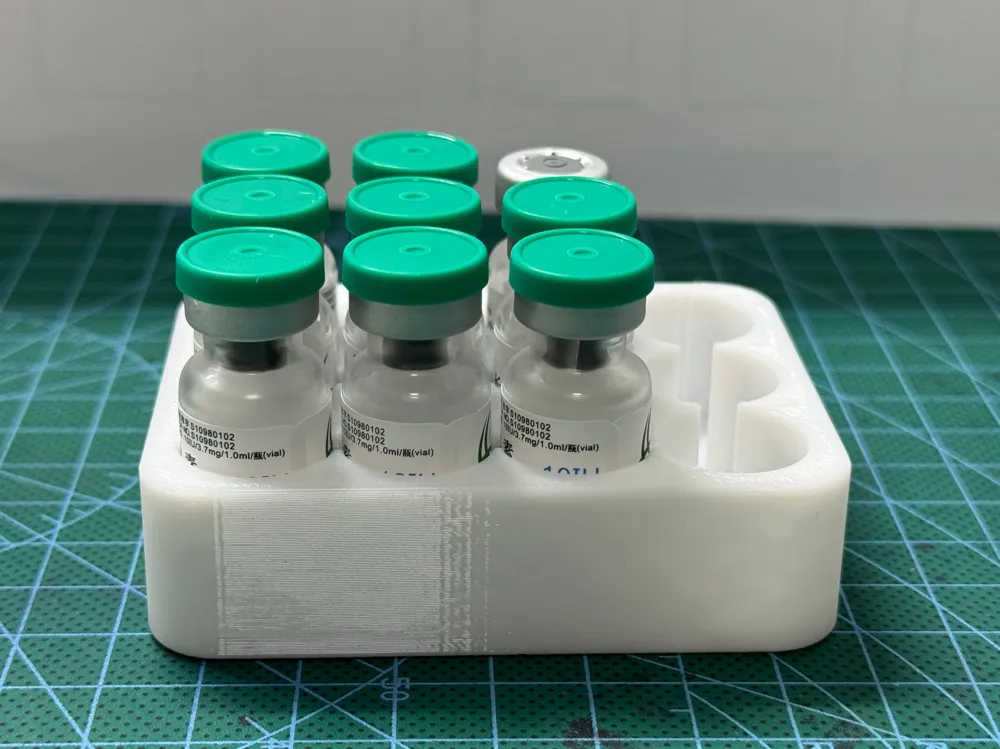 Vial Medicine Bottle Storage Box 3*4 - Free 3D Print Model - MakerWorld
