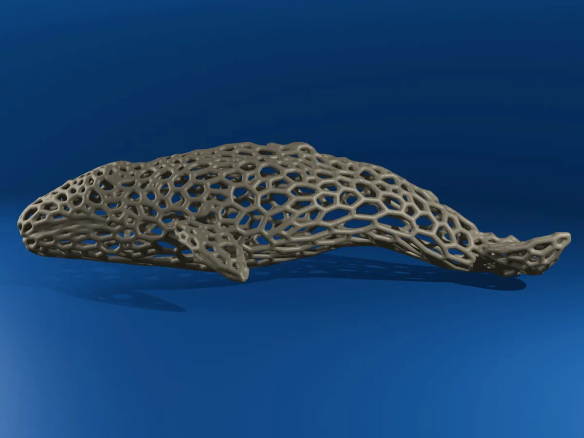 Grauwal Voronoi – Kostenloses 3D-Druckmodell – MakerWorld