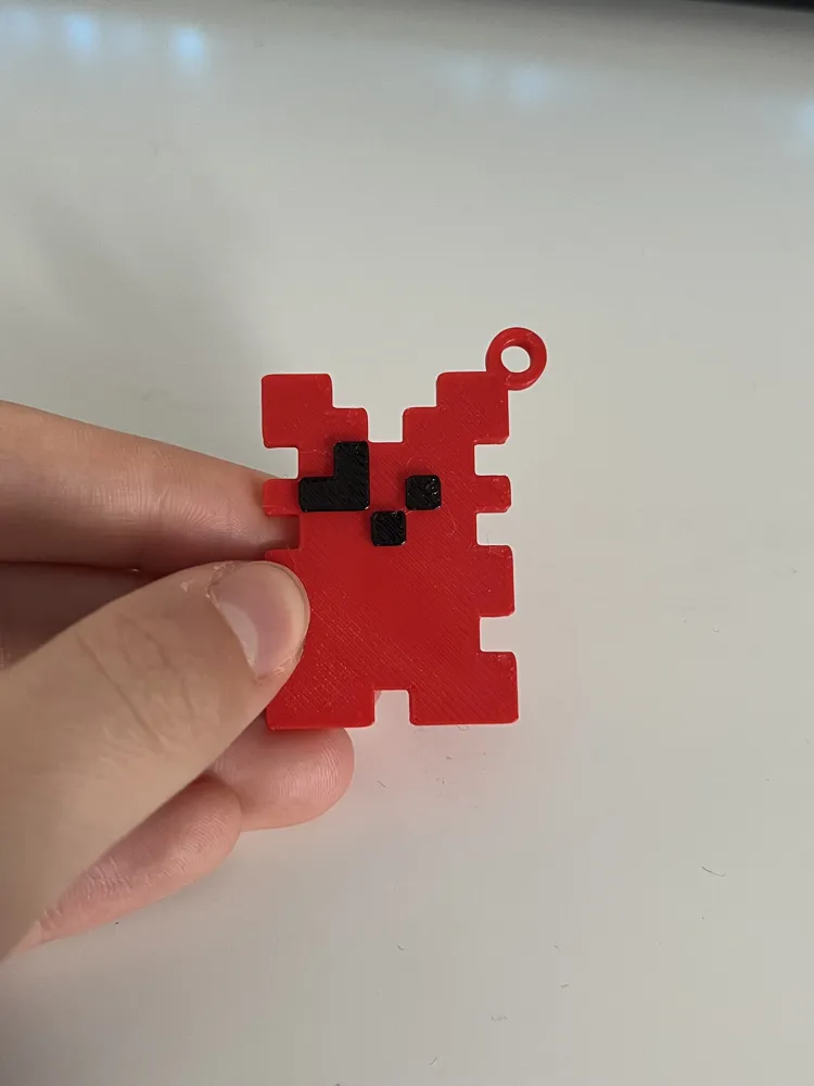 Small Foxy Pixel Keychain - Free 3D Print Model - MakerWorld