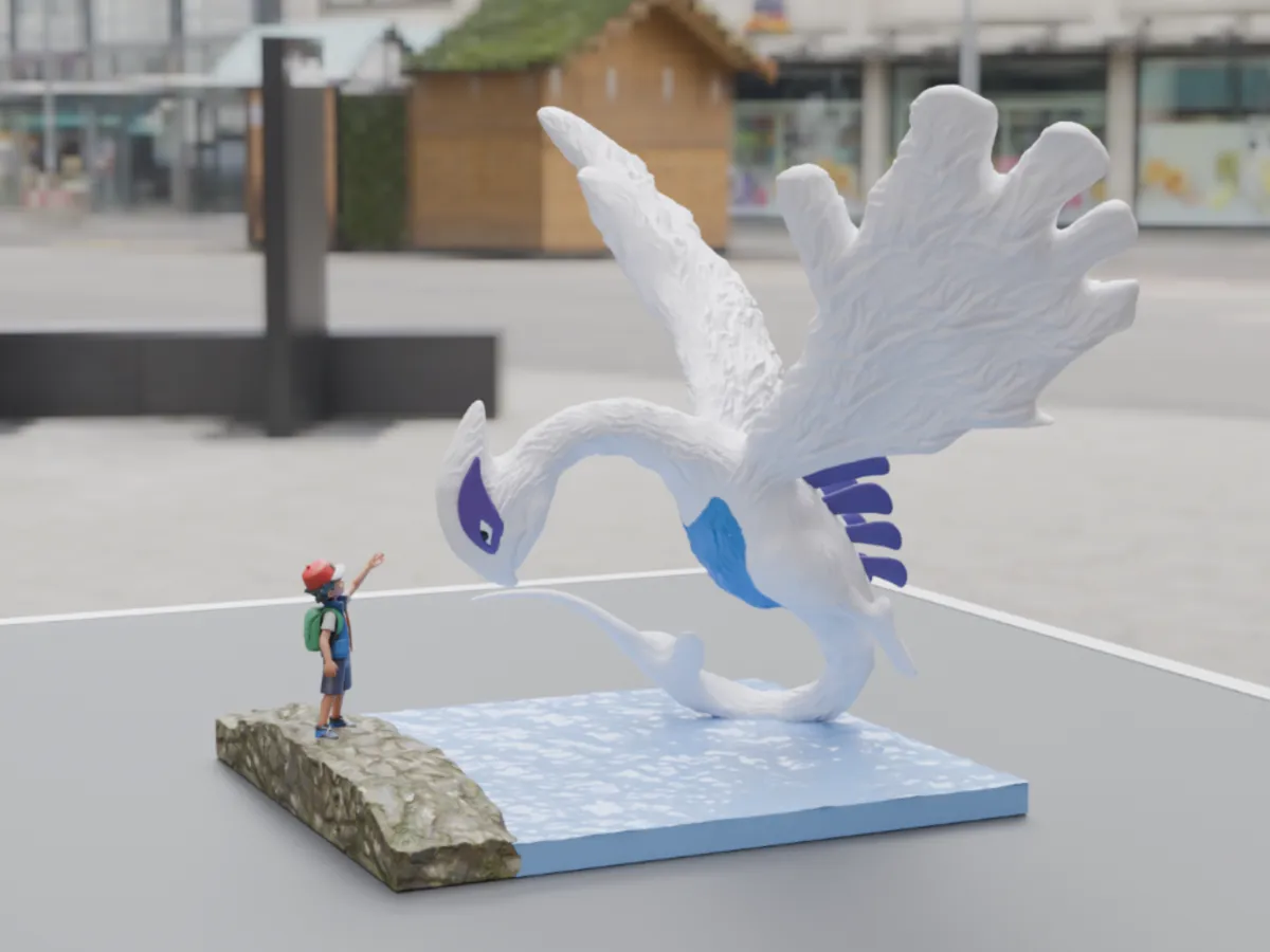 Pokémon--Lugia (Scene Edition) - Free 3D Print Model - MakerWorld