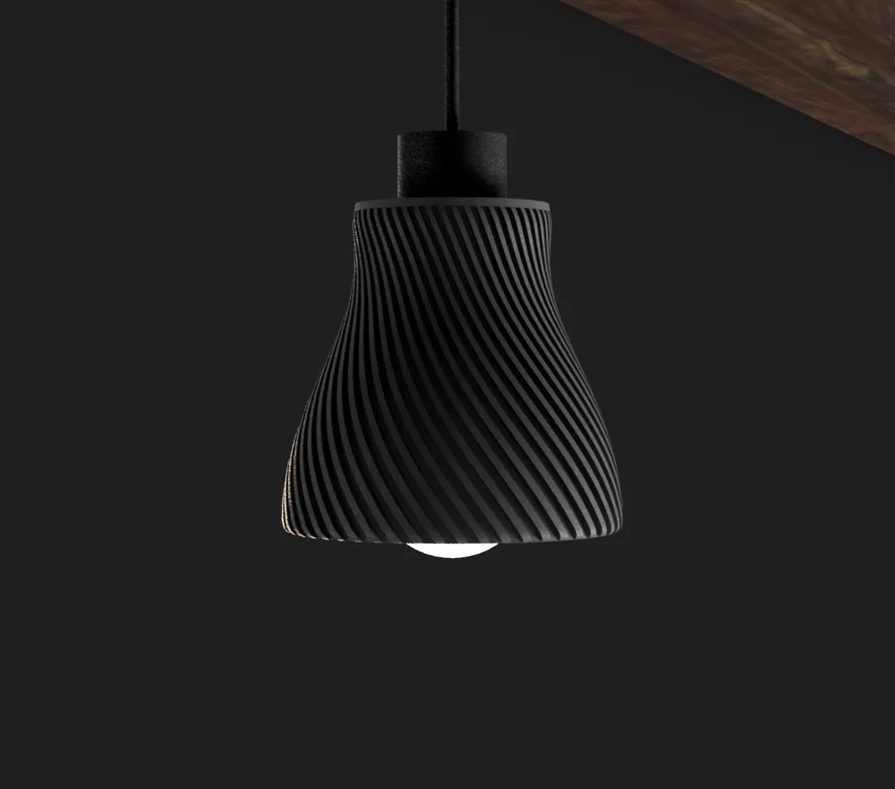 Spiral Lamp Shade (Vase mode) by duc750 MakerWorld: Download Free 3D Models