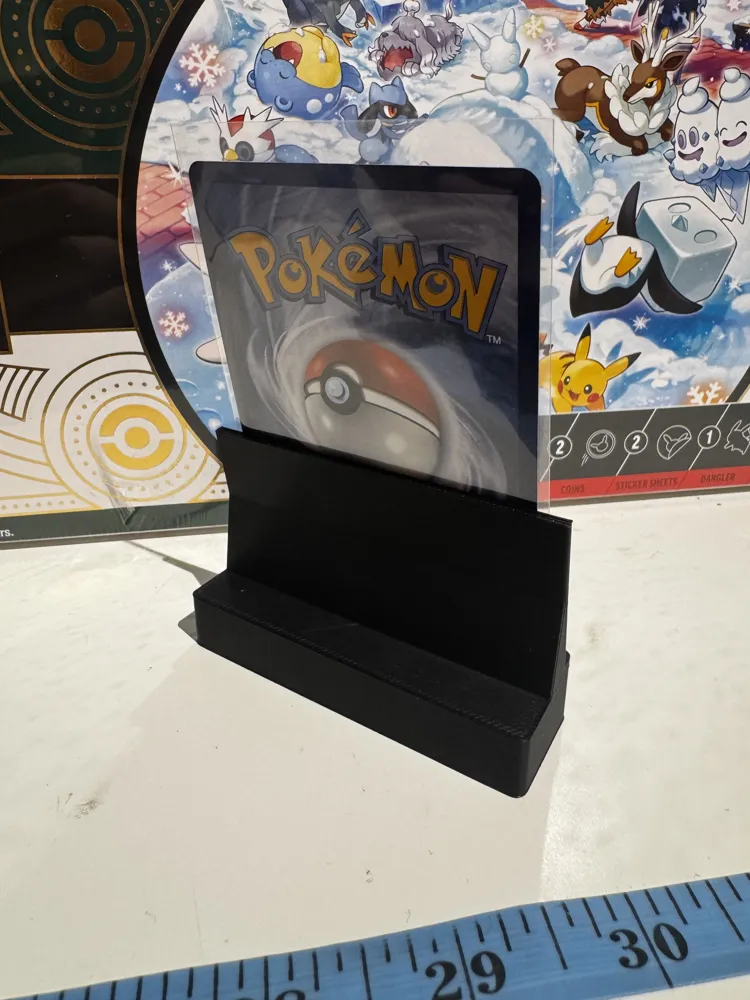 Pokémon Card Display Stand - Free 3D Print Model - MakerWorld