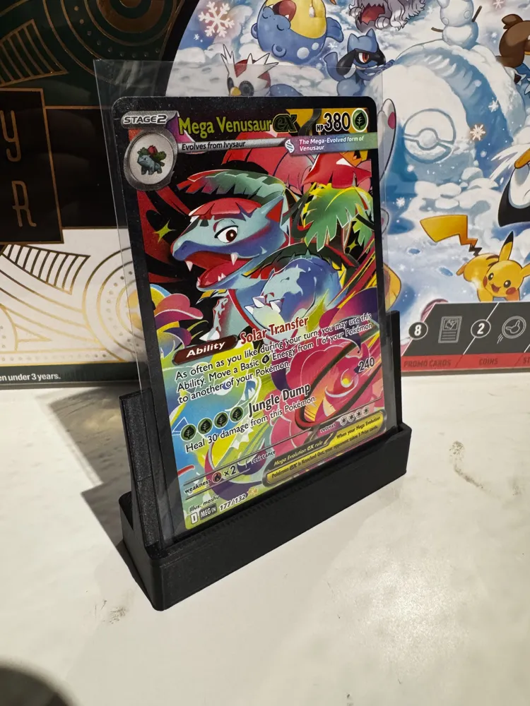 Pokémon Card Display Stand - Free 3D Print Model - MakerWorld
