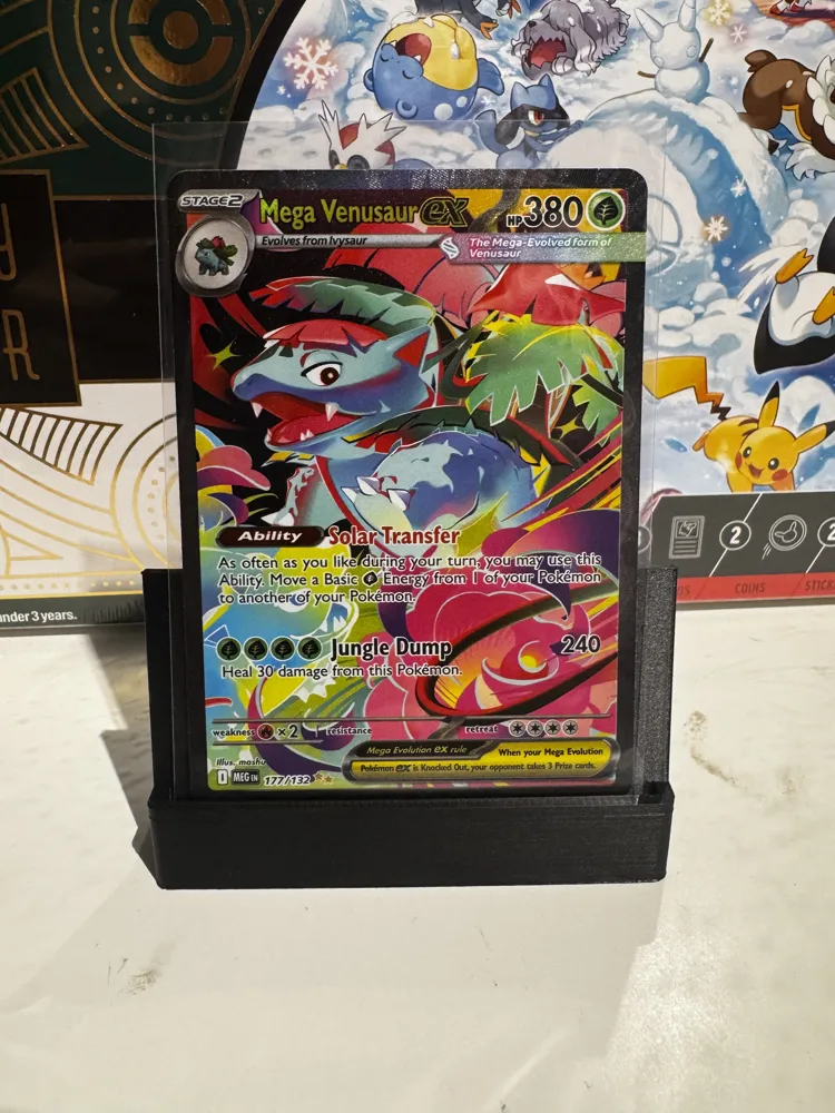 Pokémon Card Display Stand - Free 3D Print Model - MakerWorld