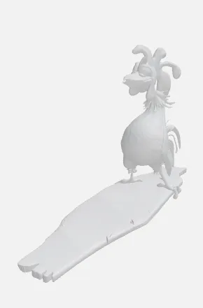 Chicken Joe / single color - Free 3D Print Model - MakerWorld