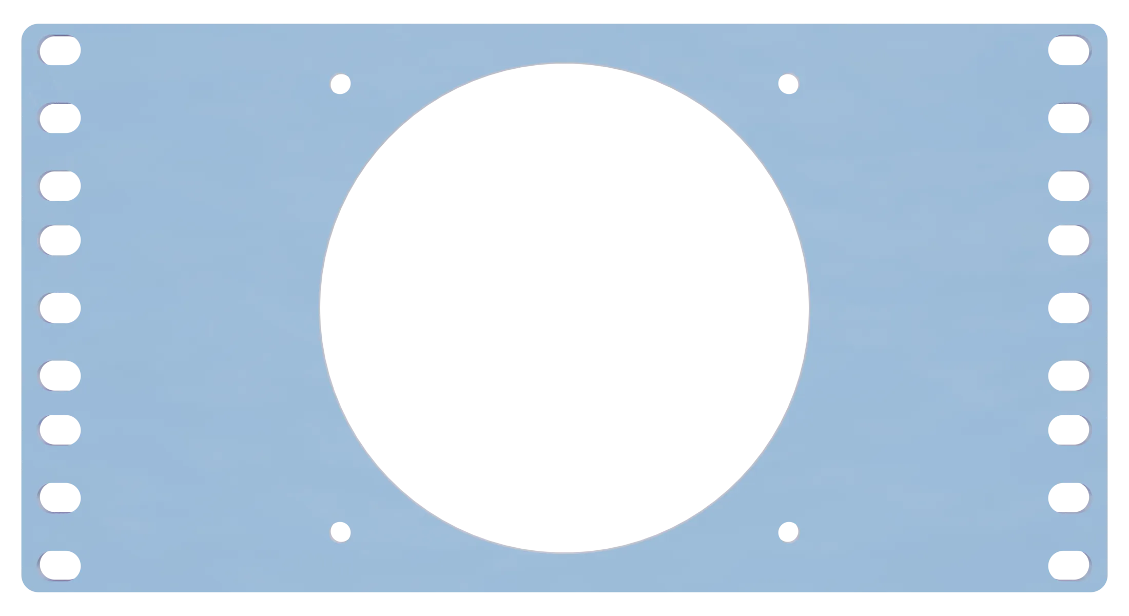 Customizable Fan mount plates for 10 Inch Rack - Free 3D Print Model ...