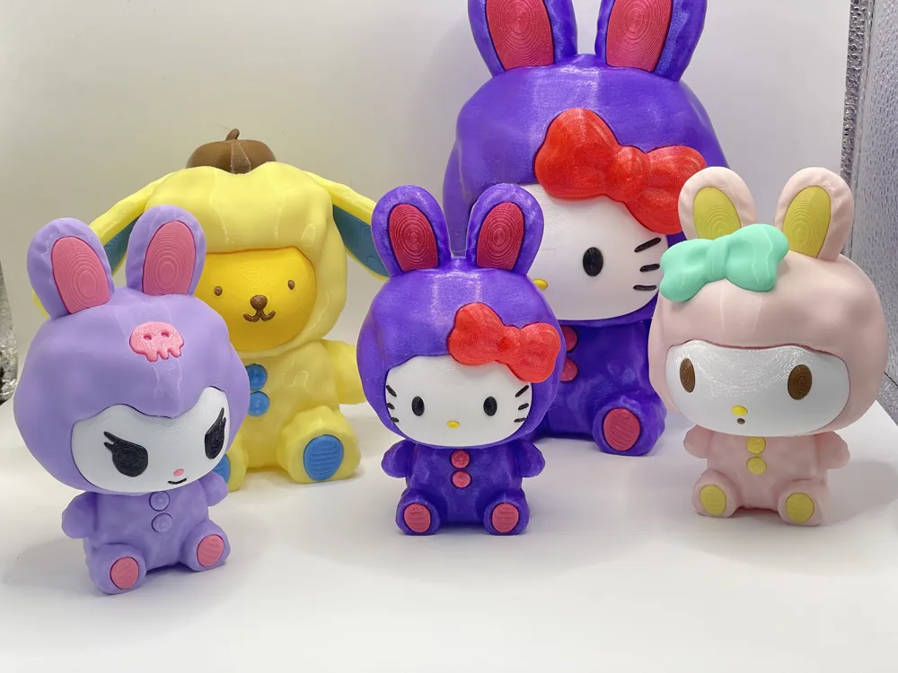 Serie Conejo Sanrio Hello Kitty~No requiere AMS Adorno de juguete con ...