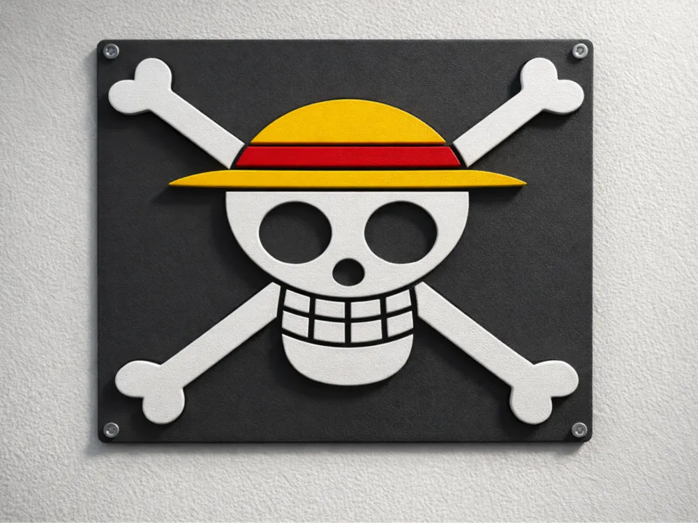 Luffy Logo Edition AMS Ready Display & Decor - Free 3D Print Model ...