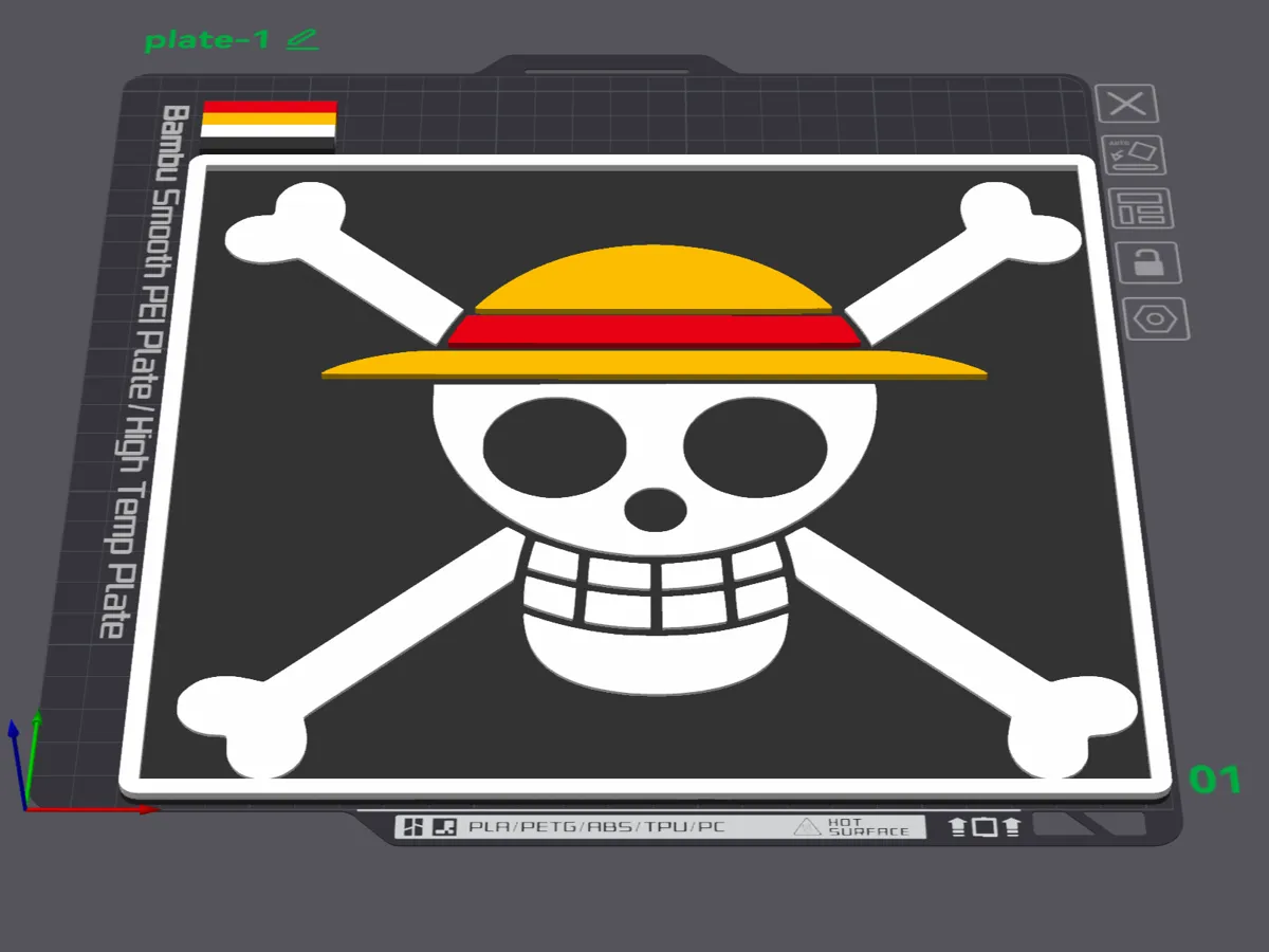 Luffy Logo Edition AMS Ready Display & Decor by Ryan @ TheMajinLab ...