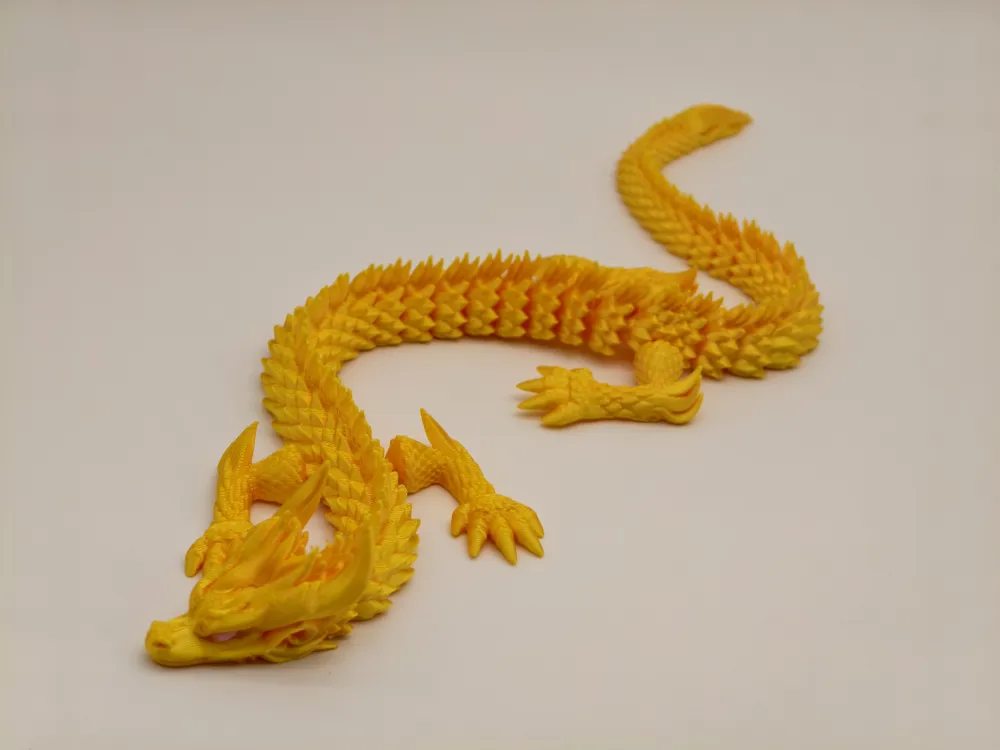 Four-clawed golden dragon no supports A1 mini printable direct phone ...