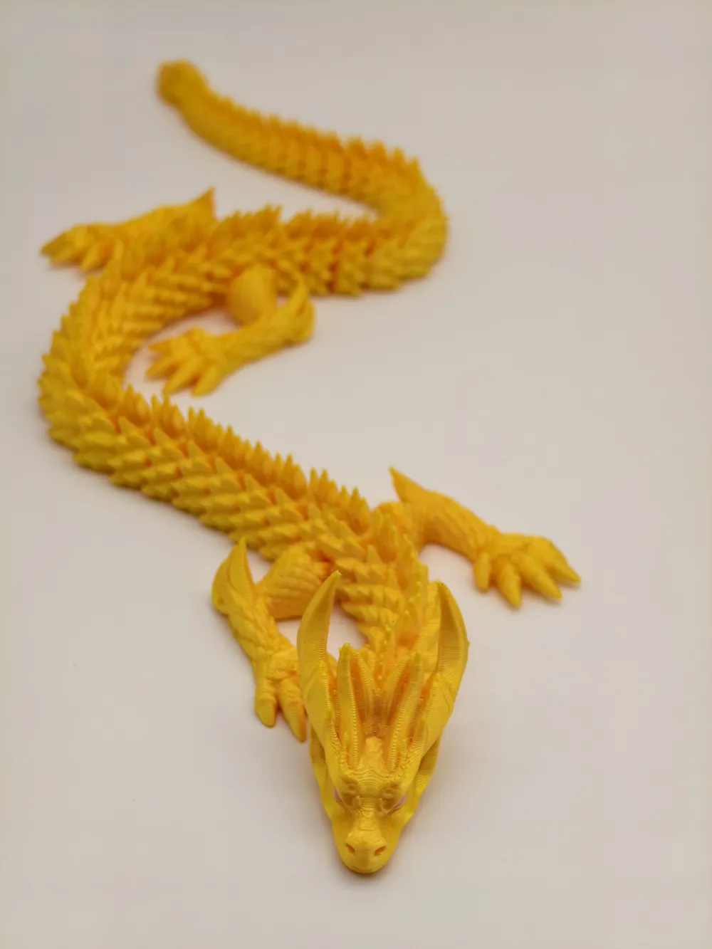 Four-clawed golden dragon no supports A1 mini printable direct phone ...