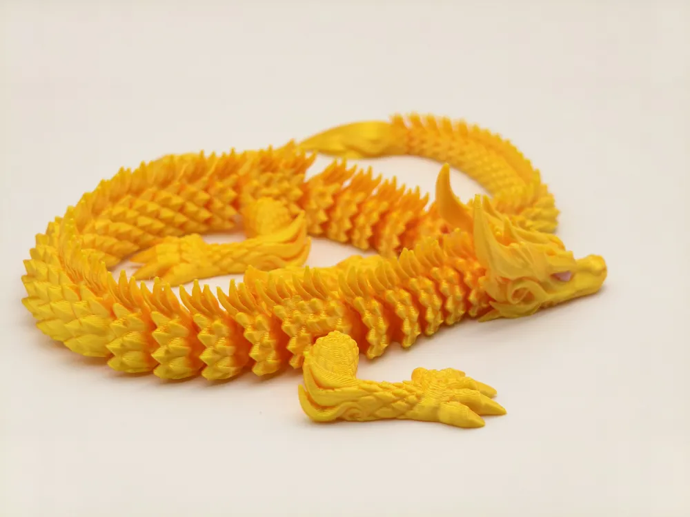 Four-clawed golden dragon no supports A1 mini printable direct phone ...