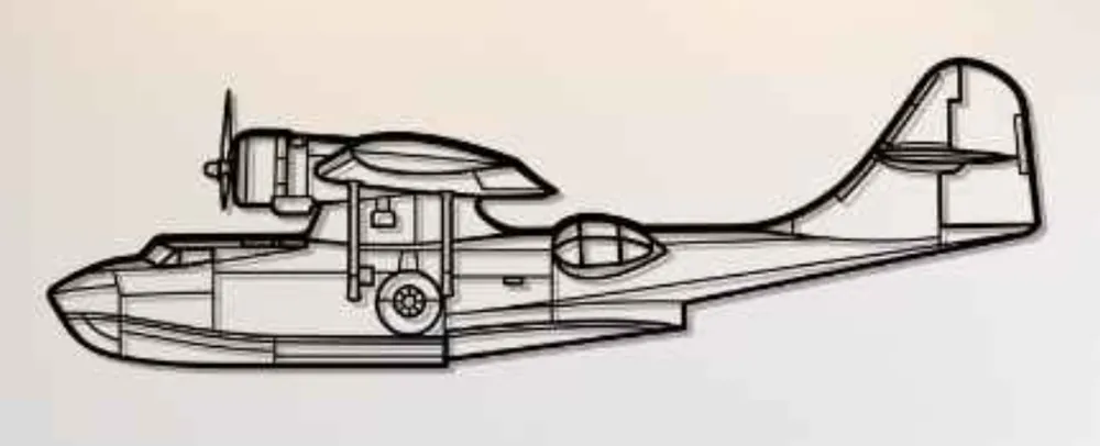 PBY Catalina Wall Art by Teo_211 MakerWorld: Download Free 3D Models