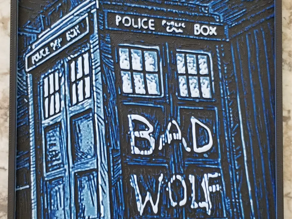 Doctor Who - Tardis Bad Wolf by vwoli3D MakerWorld: Download Free 3D Models