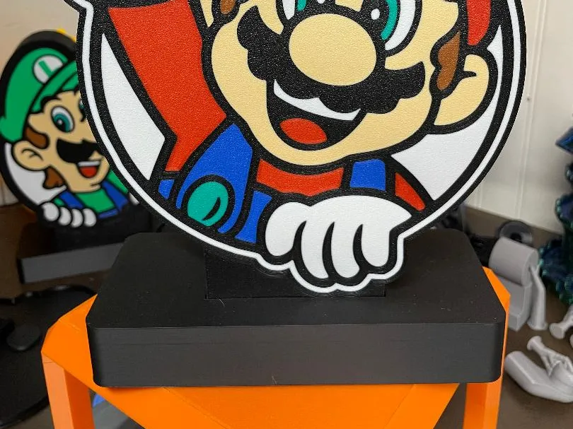 Base for Mario light box by James MakerWorld: Download Free 3D Models