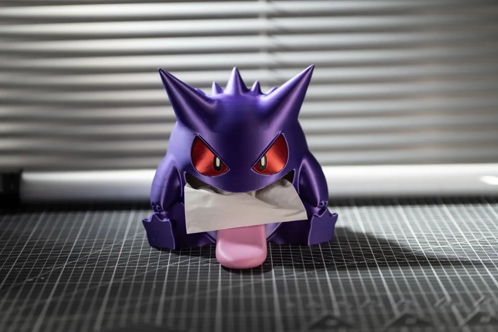 094 Gengar Tissue Box - Free 3D Print Model - MakerWorld