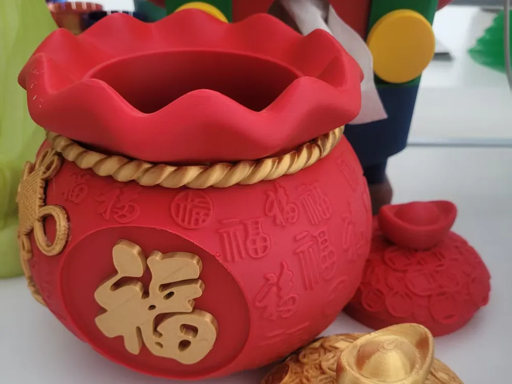 2026 Year of the Horse prosperity candy jar snack dried fruit storage ...