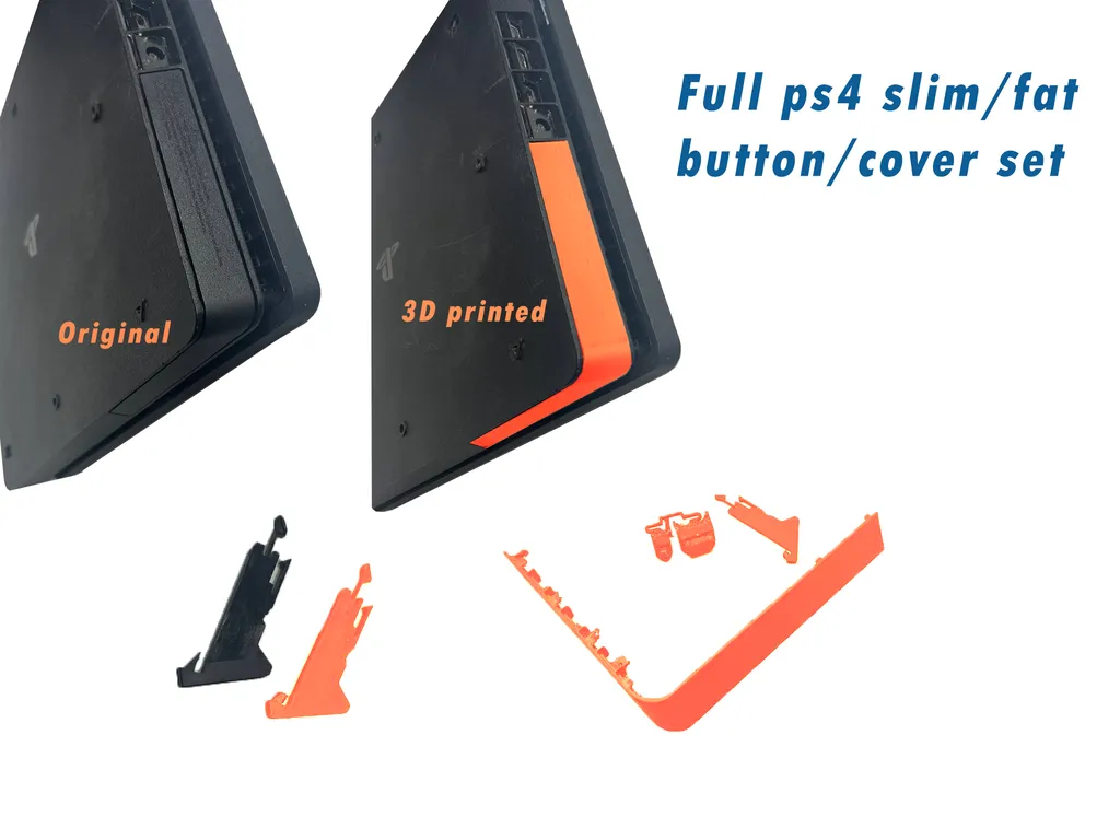 Ps4 Fat/Slim full button set. - Free 3D Print Model - MakerWorld