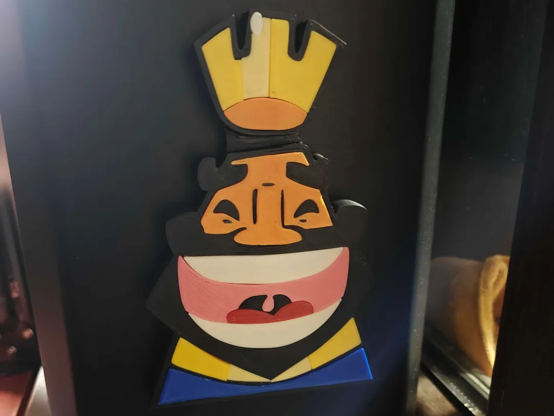 Clash Royale Laughing King Emote - Magnetic Piece - Free 3D Print Model ...