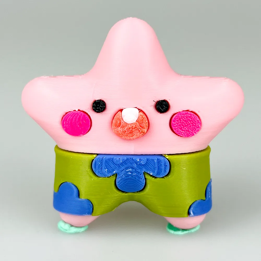 Chibi Patrick Star/Patrick Star - Free 3D Print Model - MakerWorld