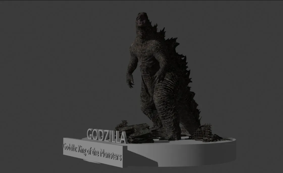 Godzilla (Godzilla: King of the Monsters) Statue - Free 3D Print Model ...