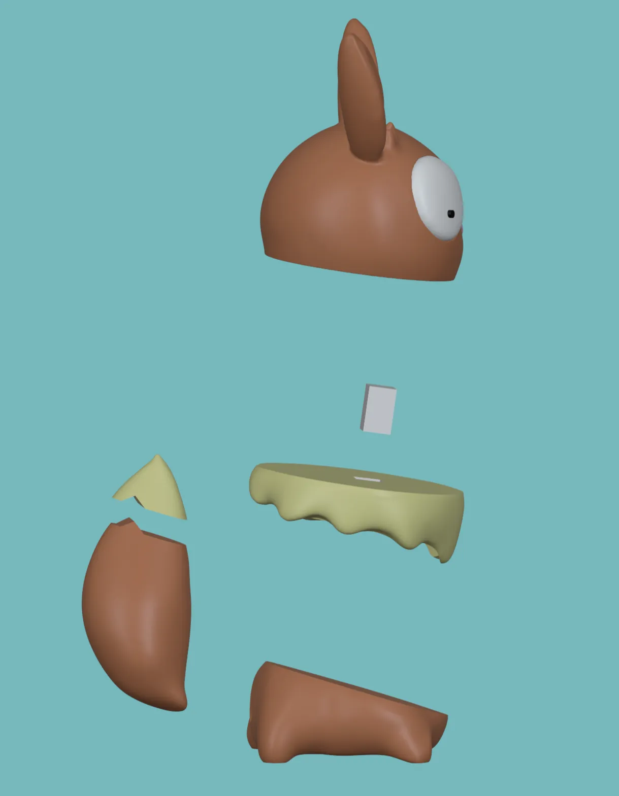 Wise Pokemon Eevee Multi-color Separate Parts (no AMS) - Free 3D Print ...