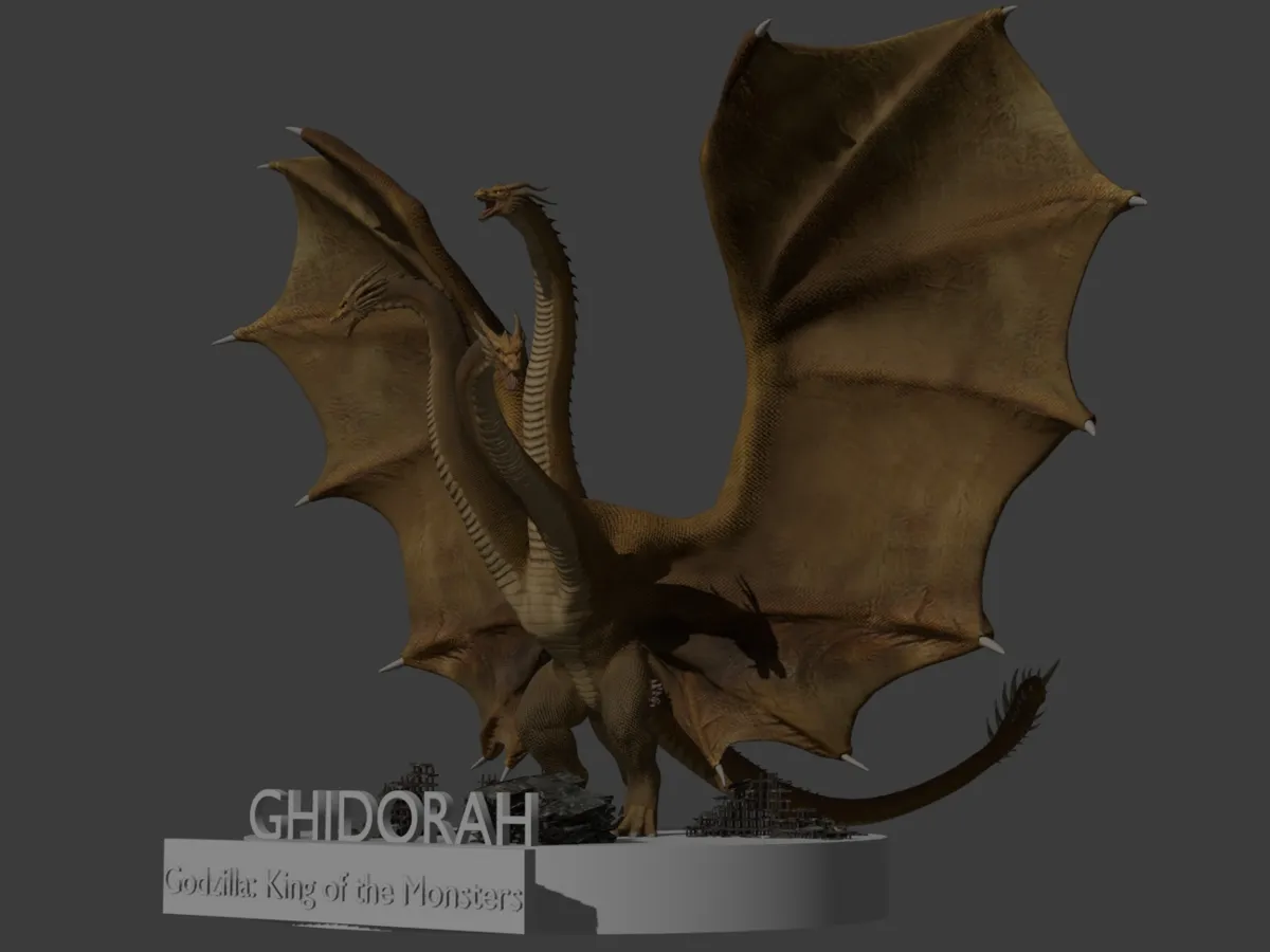 Ghidorah (Godzilla: King of the Monsters) Statue by Gojiman34 ...