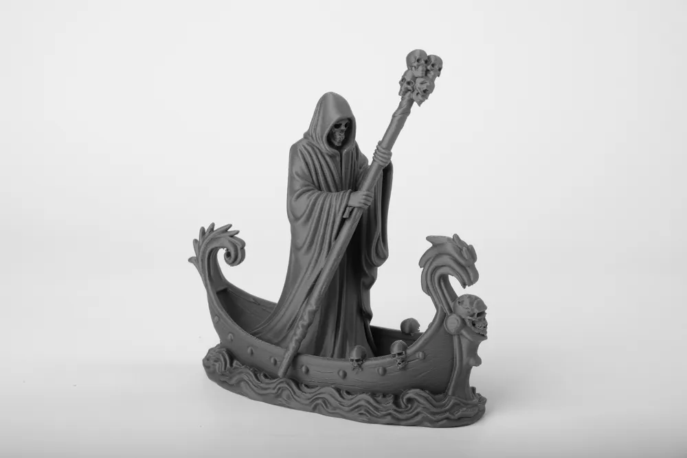 Death Arrived — Gothic Boat Statue by Sculturissimo3D MakerWorld ...