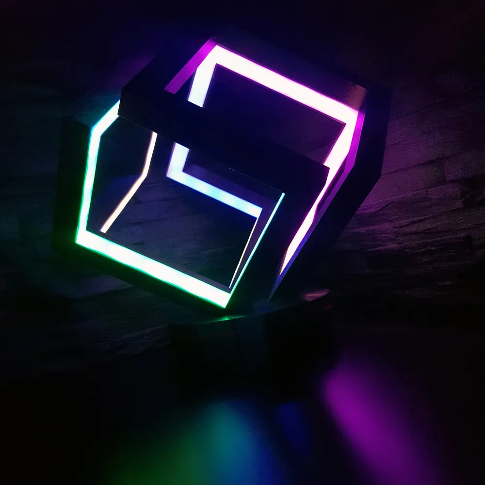 LED Infinity cube light by Der_Arix MakerWorld: Download Free 3D Models