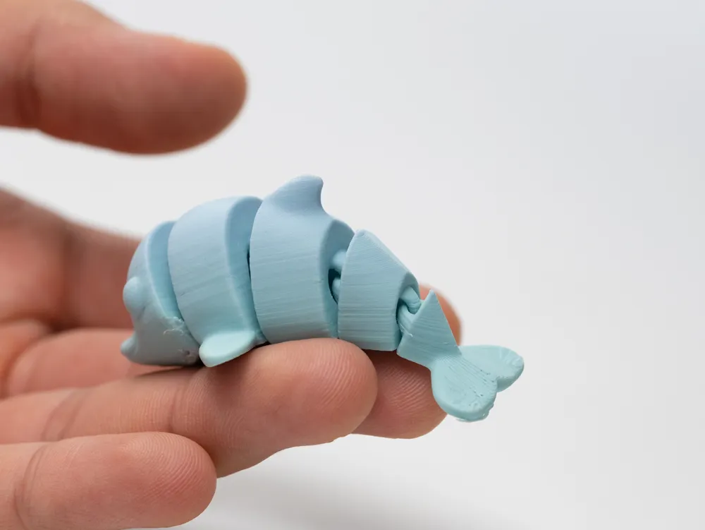 Baby Dolphin – Articulated & Keychain - Free 3D Print Model - MakerWorld