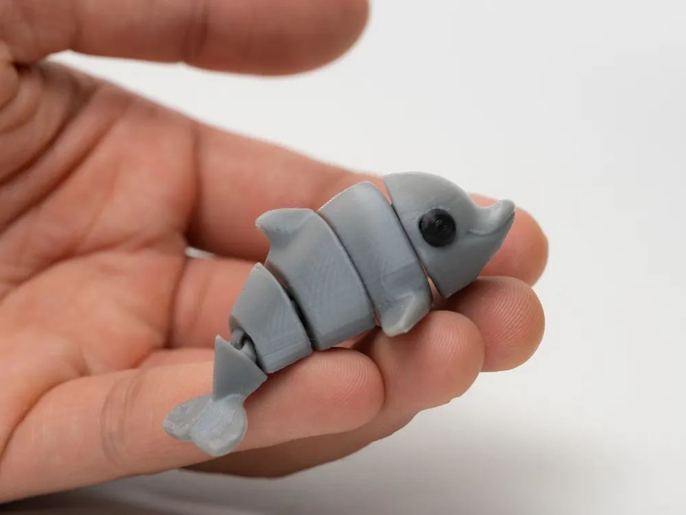 Baby Dolphin – Articulated & Keychain - Free 3D Print Model - MakerWorld