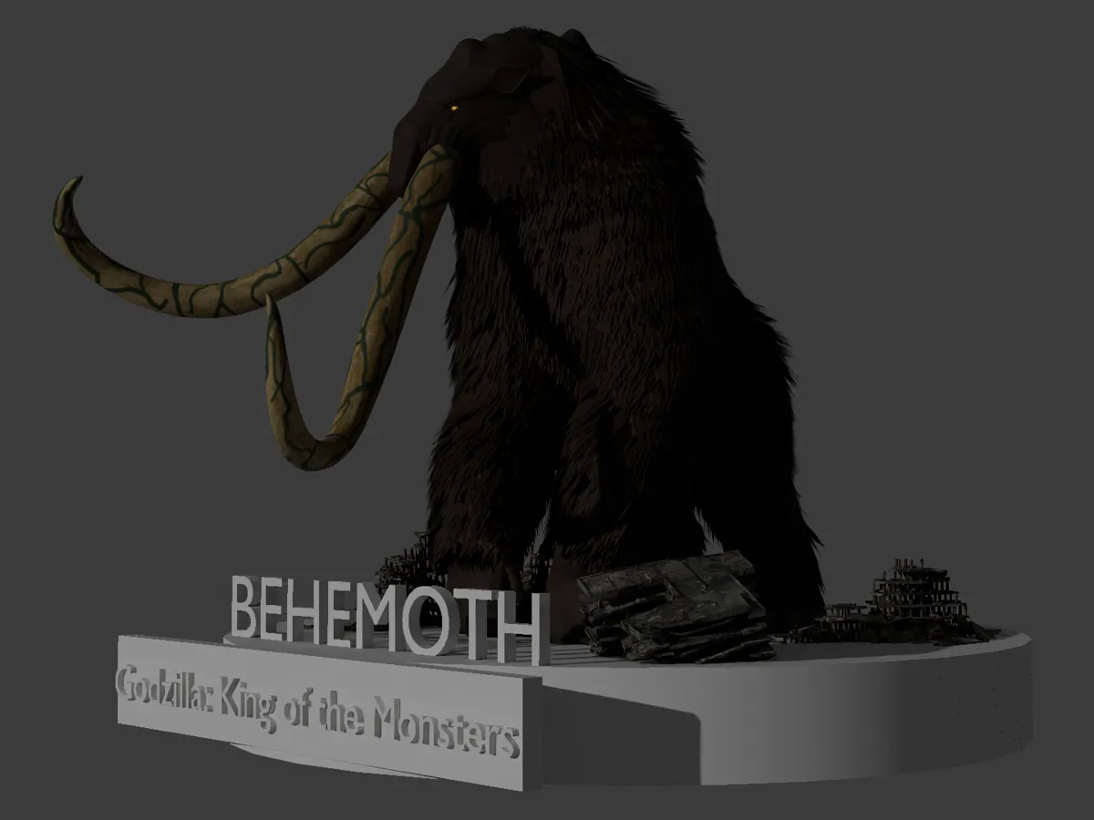 Behemoth (Godzilla: Rey de los Monstruos) Estatua - Modelo de impresión ...