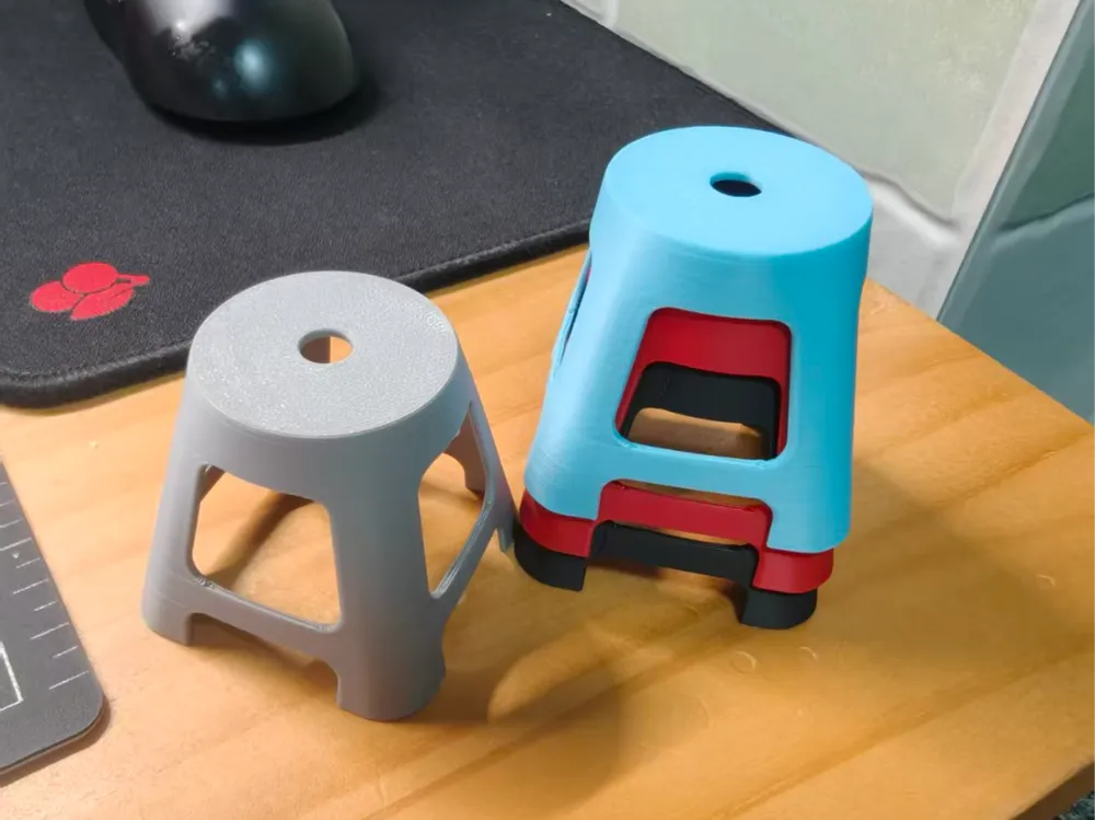 Guangdong plastic stool, chair, stackable - Free 3D Print Model ...