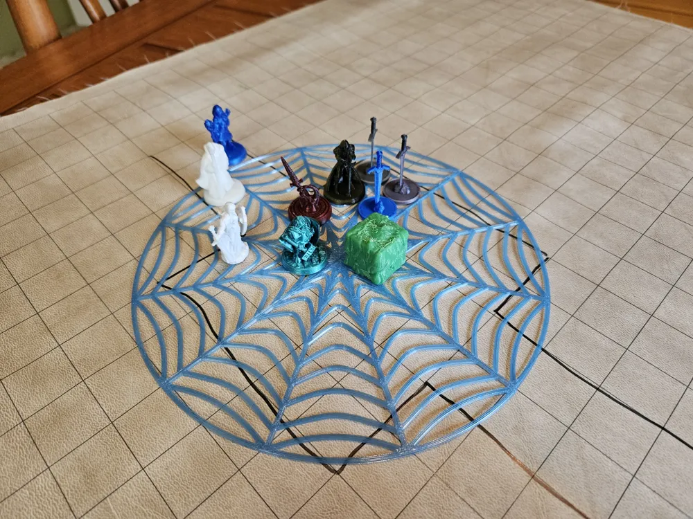 D&D 3.5 Web Spell Template - Free 3D Print Model - MakerWorld