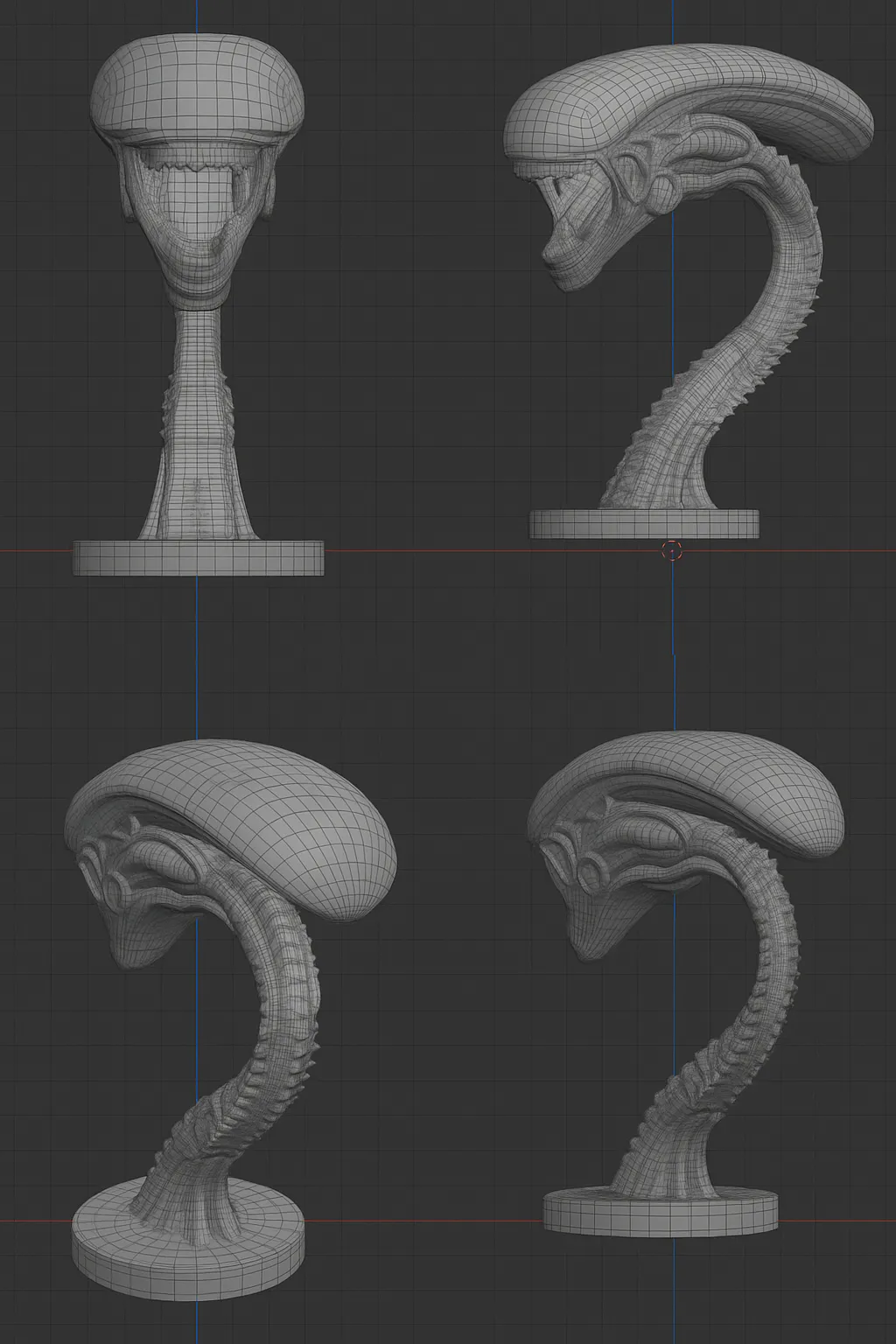 Xenomorph Alien Desk Lamp - Free 3D Print Model - MakerWorld