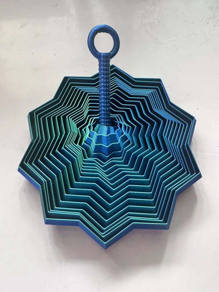 Ringed Star Fidget Toy by 黑肤肤 MakerWorld: Download Free 3D Models