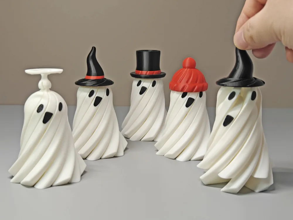 Scared Spinning Ghost with Limiters Spiral Crossover Toy Halloween Toy ...