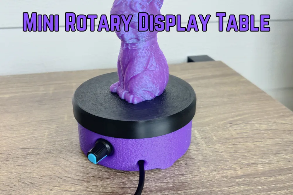 Mini Rotary Display Table - Free 3D Print Model - MakerWorld