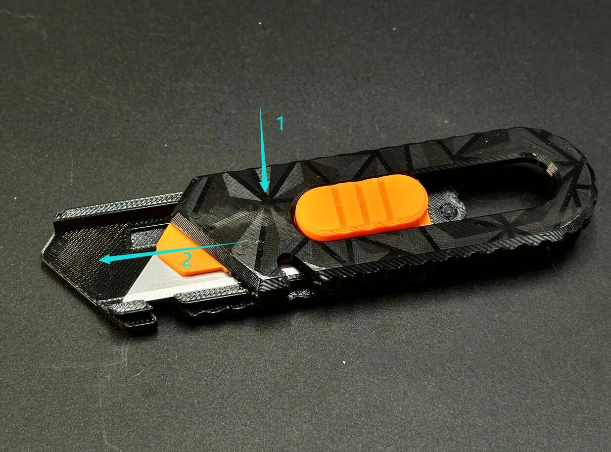 Fully 3D-Printed Compact Utility Cutter - Free 3D Print Model - MakerWorld