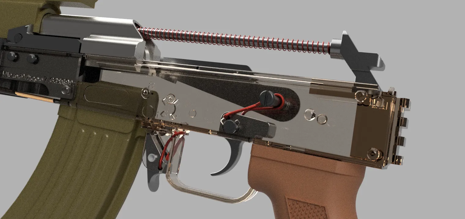 Romanian AK 47 Mini Draco Toy Pistol Rifle - Free 3D Print Model ...