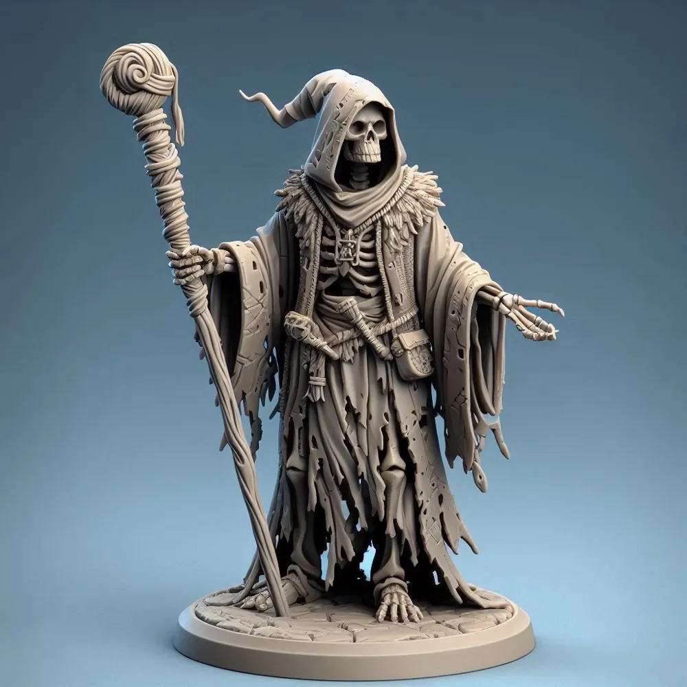 Skeletal Lich - Free 3D Print Model - MakerWorld
