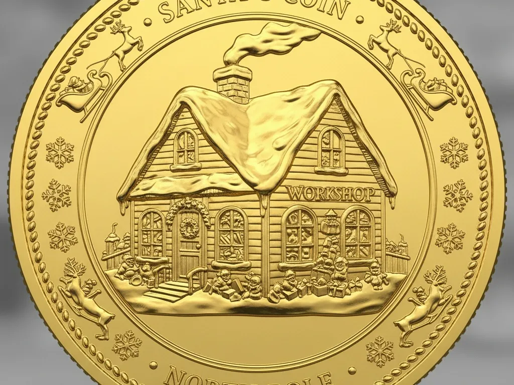 Santa's Workshop Token by user_1996802999 MakerWorld: Download Free 3D ...