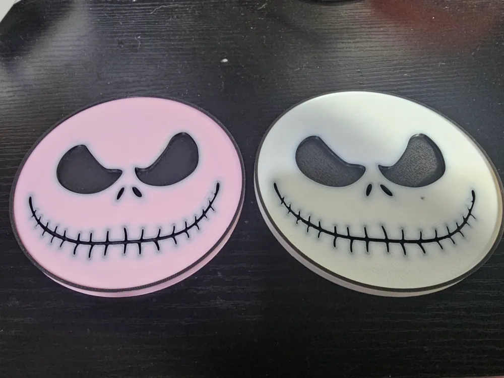 Jack Skellington Coaster - Free 3D Print Model - MakerWorld
