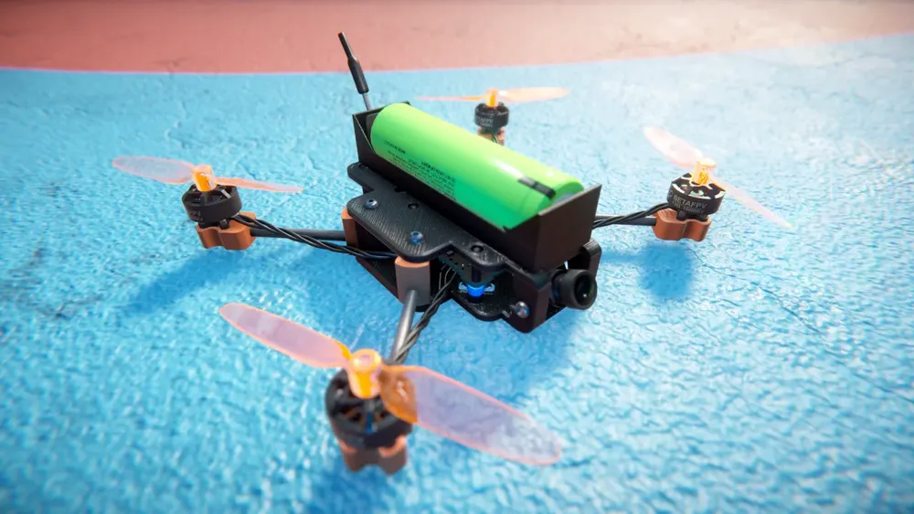 18650 Micro Foldable FPV Drone - Free 3D Print Model - MakerWorld