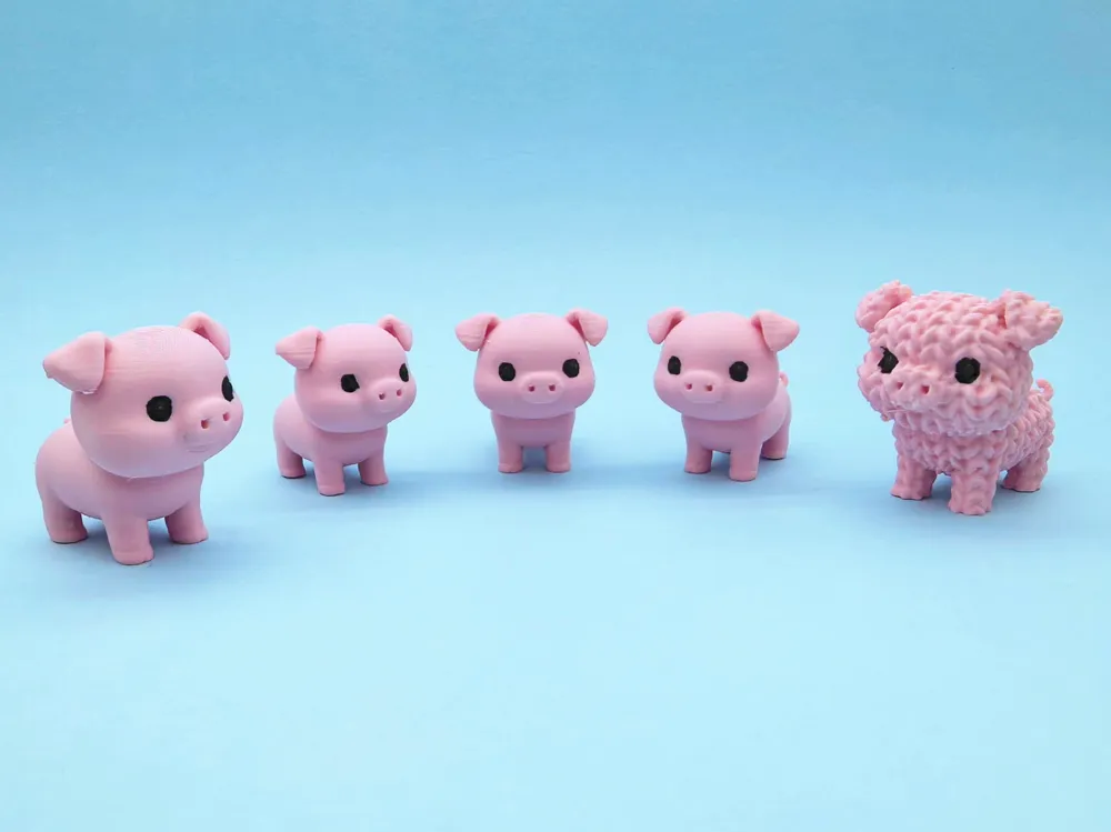 Knitted Cute Pig - Free 3D Print Model - MakerWorld
