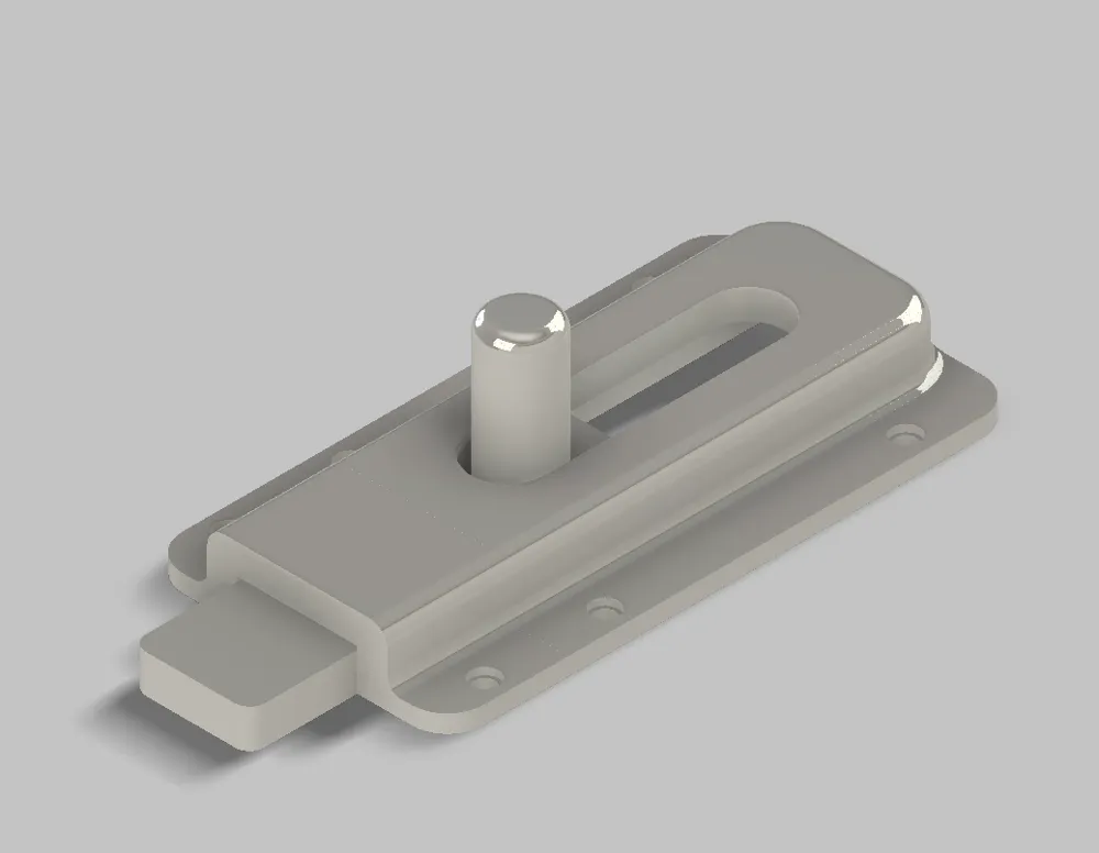 Sliding Bolt Lock - Free 3D Print Model - MakerWorld